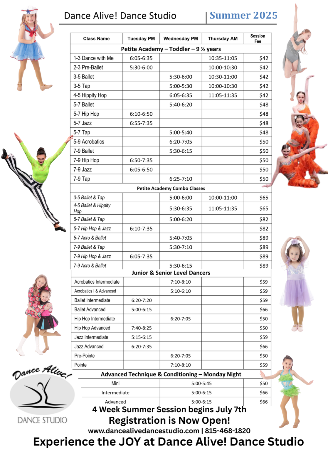 Schedule | Dance Alive Studio